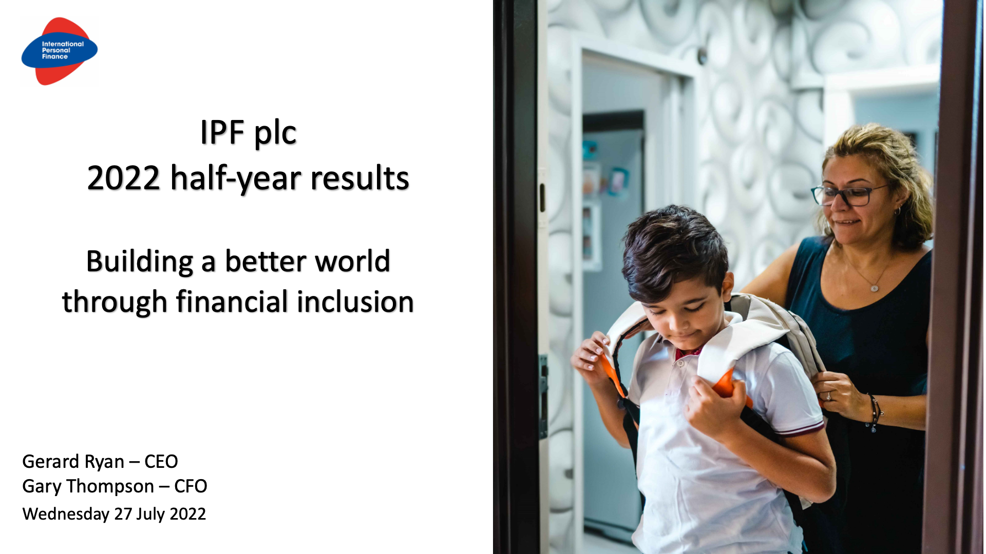 IPF plc half-year results 2022